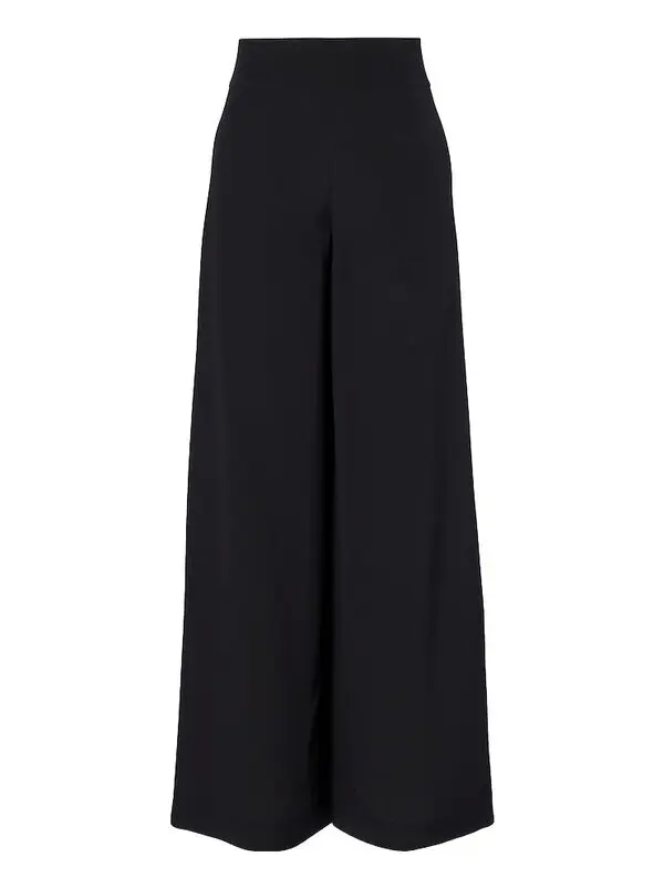 JOSEPH Rihani Silk Crêpe Wide-leg Pants - Black