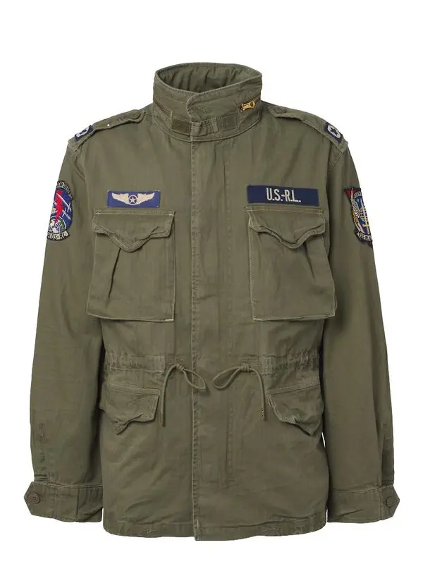 Polo Ralph Lauren Patch-appliqué Cotton Field Jacket - Green