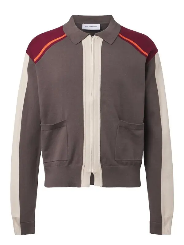 KIKO KOSTADINOV Munno Cotton Zip-up Cardigan - Multicoloured