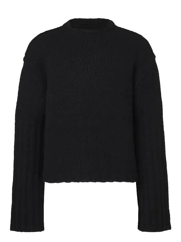 Rick Owens Cashmere And Silk Sweater - Black