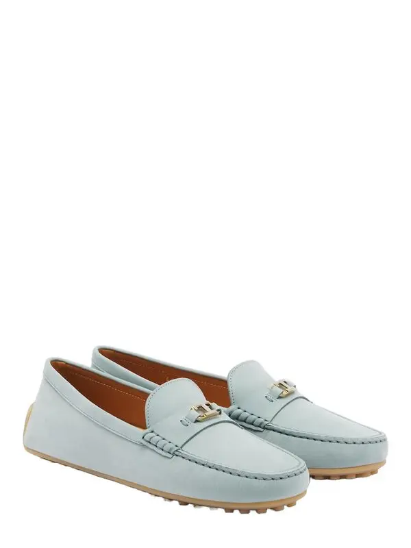 TOD'S Timeless Leather Driving Shoes - Blue