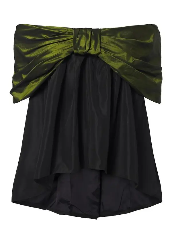 Simone Rocha Draped Off-shoulder Top - Black