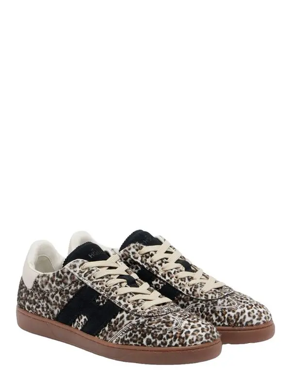 Hogan Printed Calf Hair Sneakers - Brown