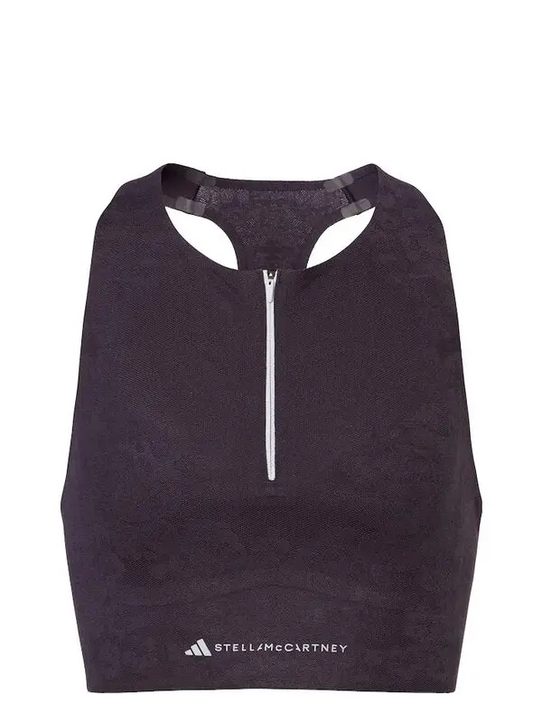 Adidas By Stella McCartney Floral Technical Sports Bra - Purple