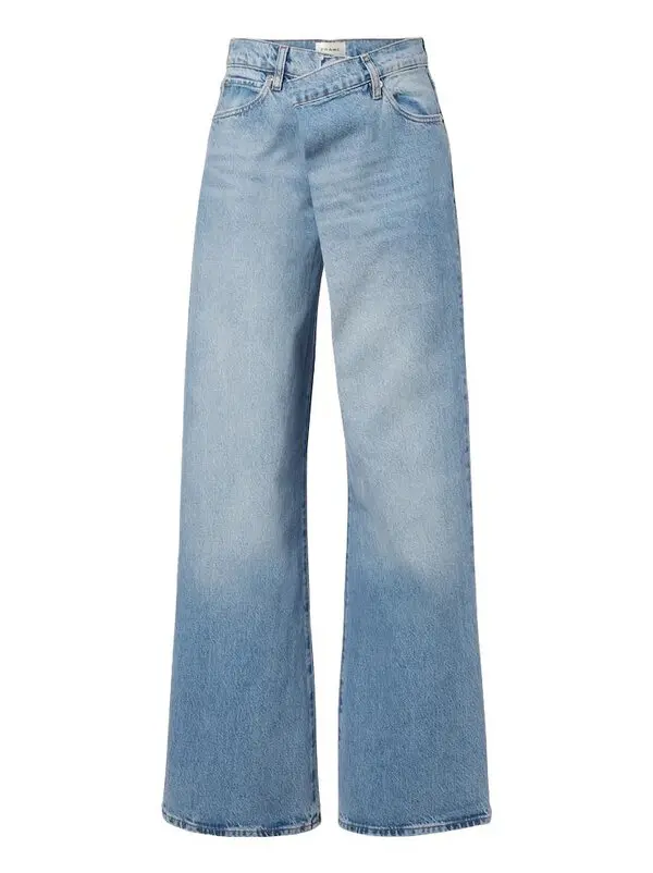 FRAME Crossover Wide-leg Jeans In Dodger Wash - Blue
