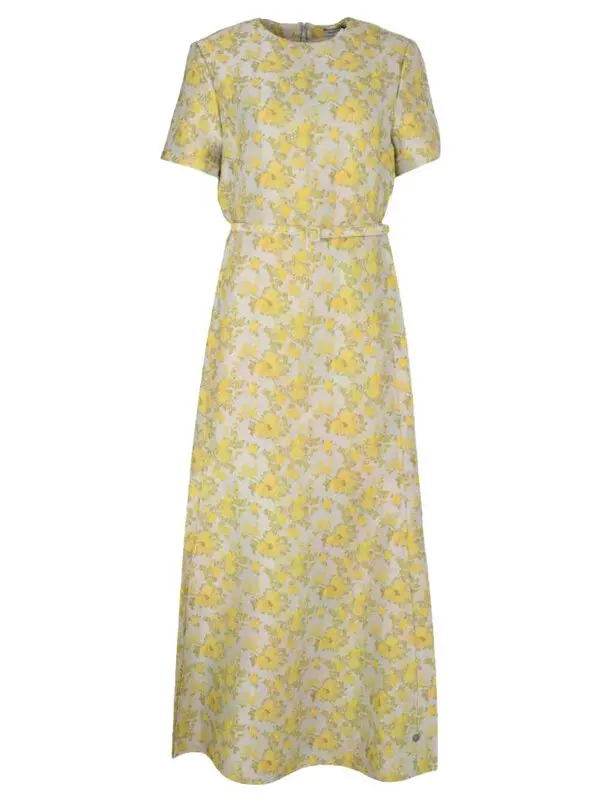 Simkhai Caraline Floral-jacquard Midi Dress - Neutrals