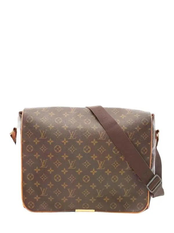 LOUIS VUITTON 2002 Monogram Aves Shoulder Bag - Brown