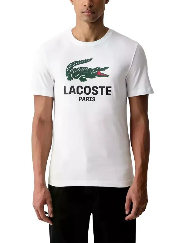 Lacoste Printed Cotton T-shirt - White