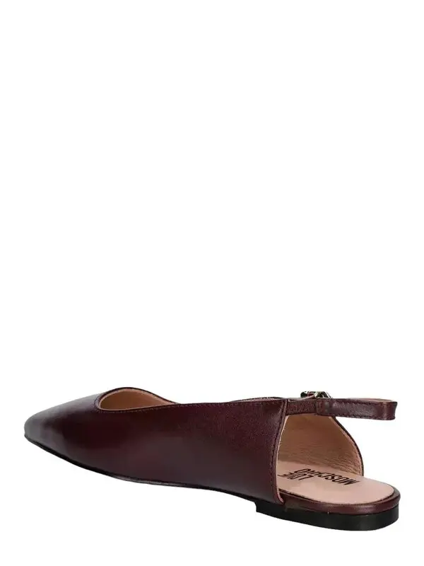Moschino Pointed-toe Ballet Flats - Red