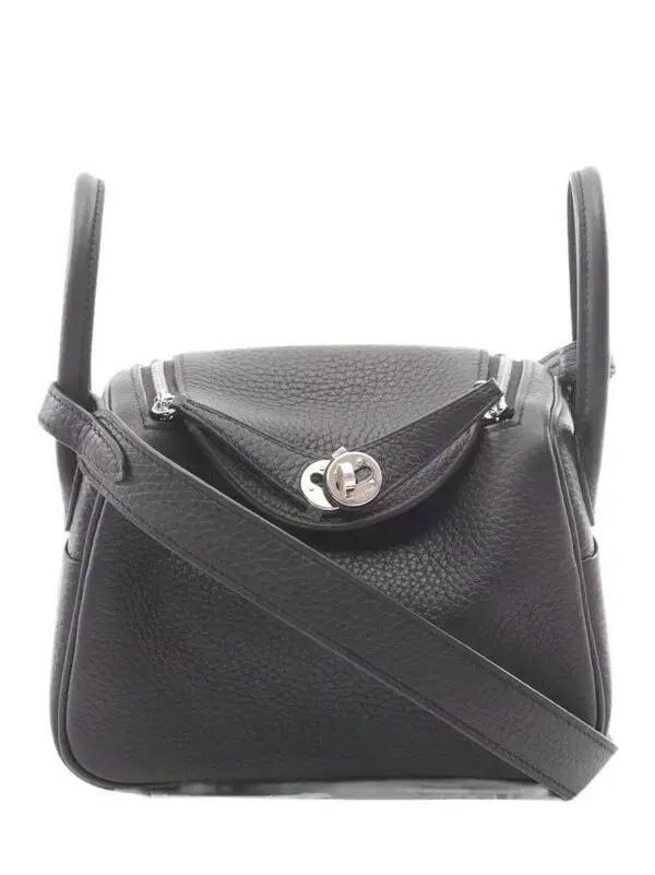 Hermès Mini Lindy Shoulder Bag - Black