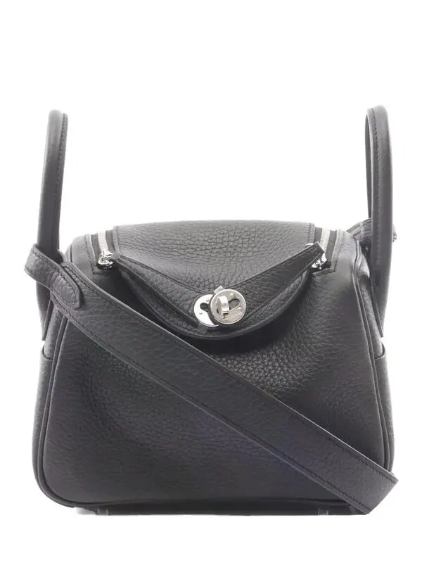 Hermès Mini Lindy Shoulder Bag - Black