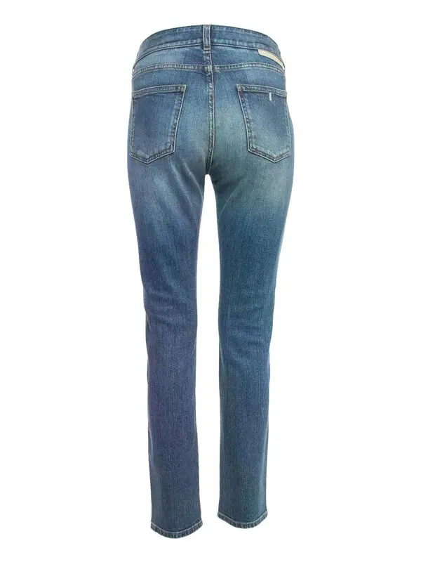 Stella McCartney Bird-embroidery Jeans - Blue