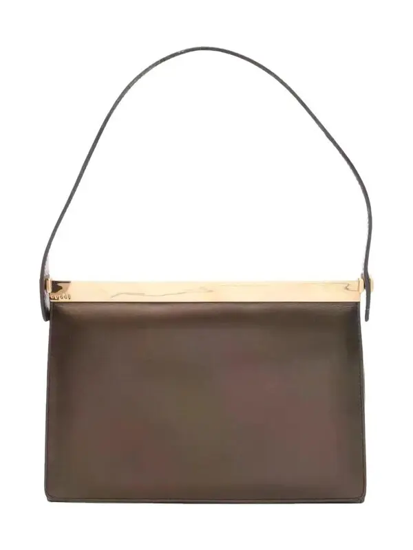 Gucci 2000s Metal-bar Tote Bag - Brown