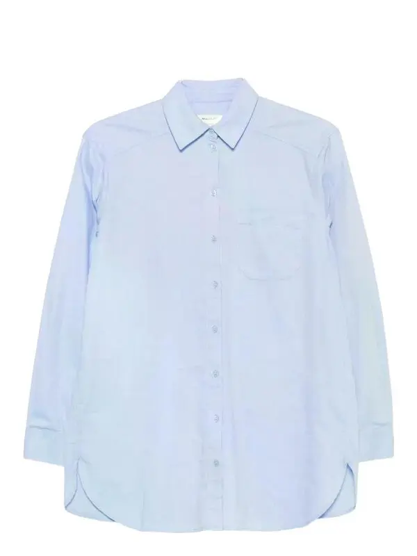 MAISON123 Button-down Chest-pocket Shirt - Blue