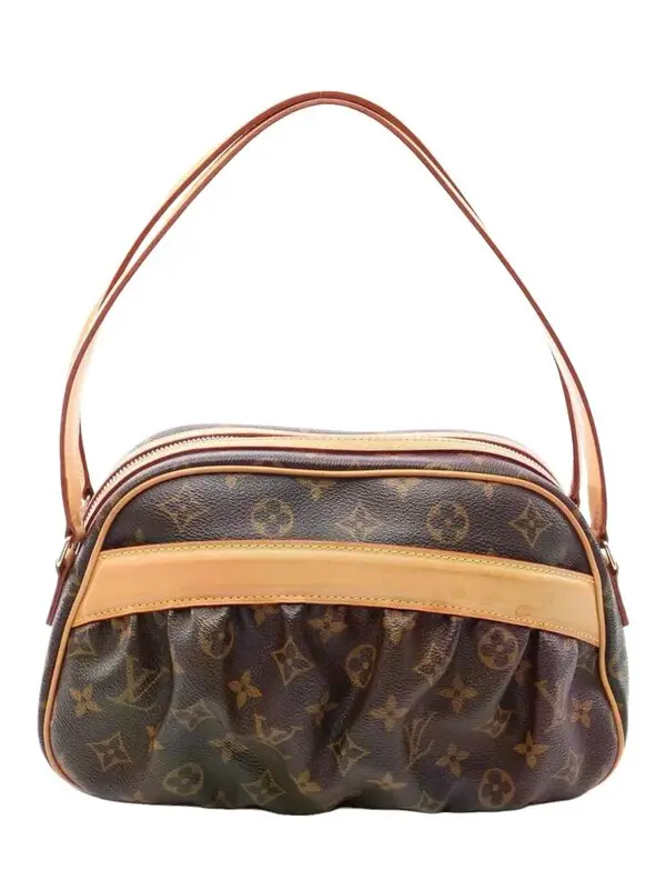 LOUIS VUITTON Monogram Canvas Shoulder Bag - Brown