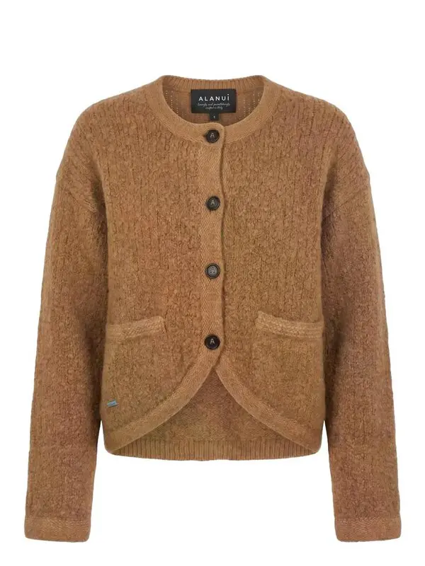Alanui Button-up Bouclé Cardigan - Brown