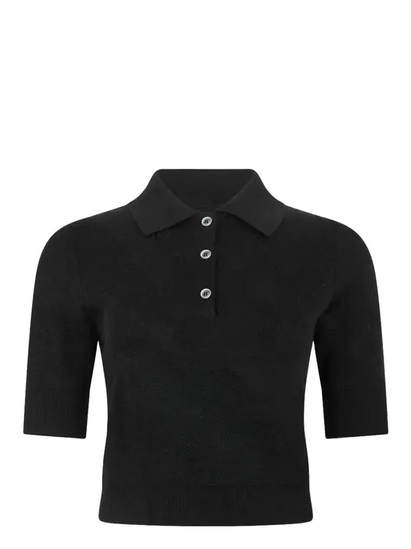 Philipp Plein Jacquard-monogram Polo Shirt - Black