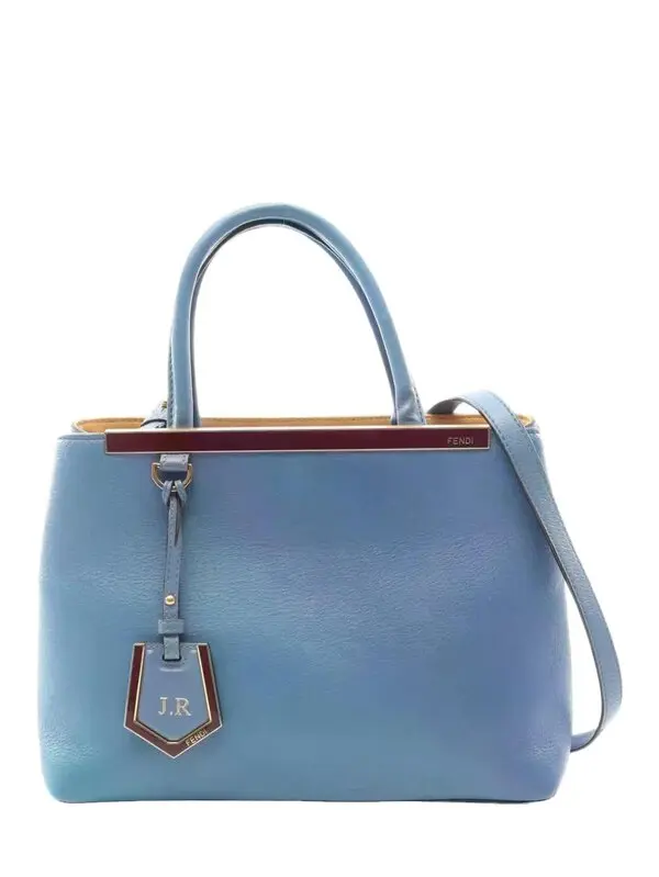 Fendi Calf-leather Tote Bag - Blue