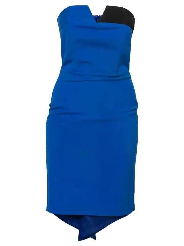 Mason Panel-detail Strapless Dress - Blue