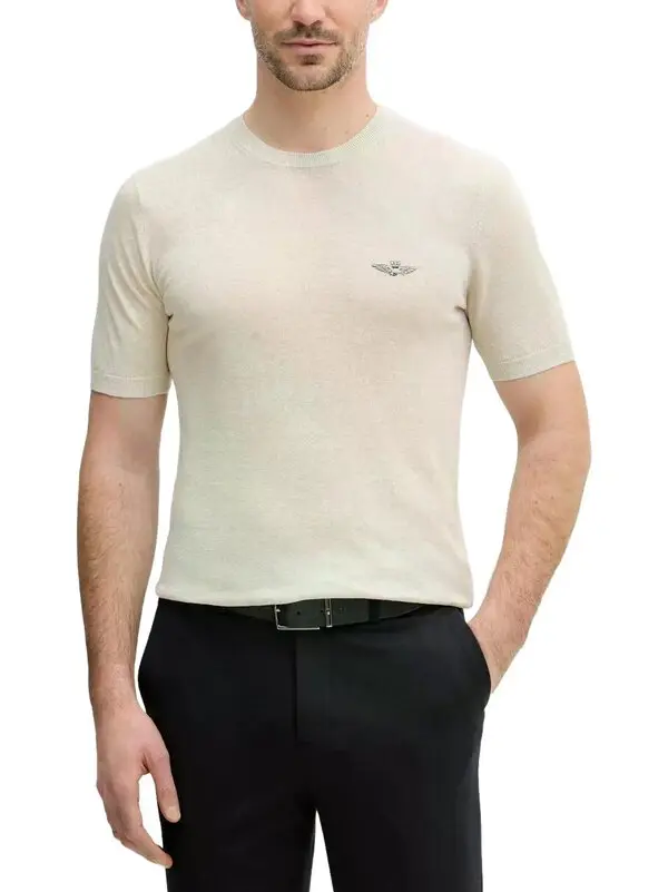 AERONAUTICA MILITARE Logo-detail T-shirt - Neutrals