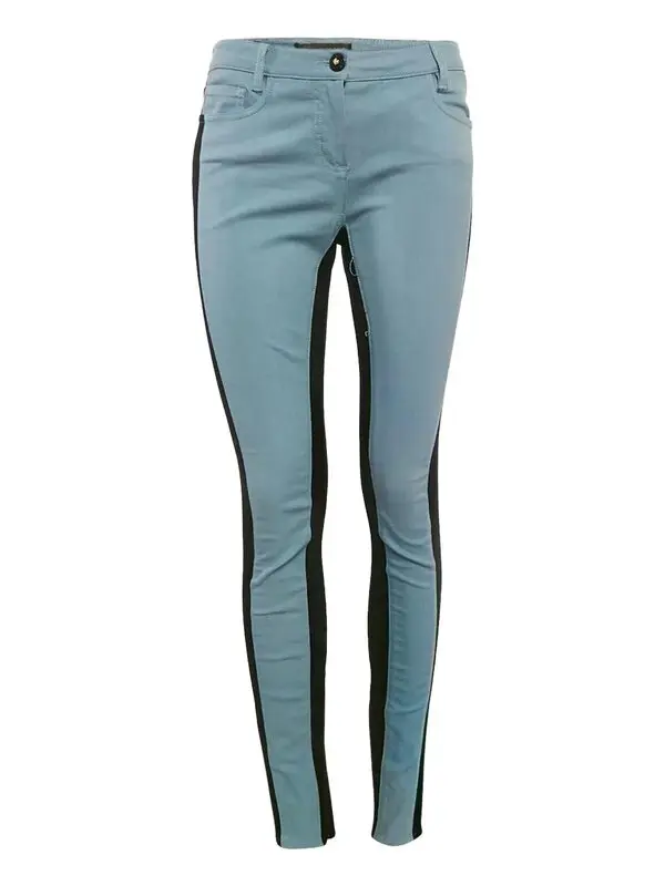 Versace Panelled Trousers - Blue