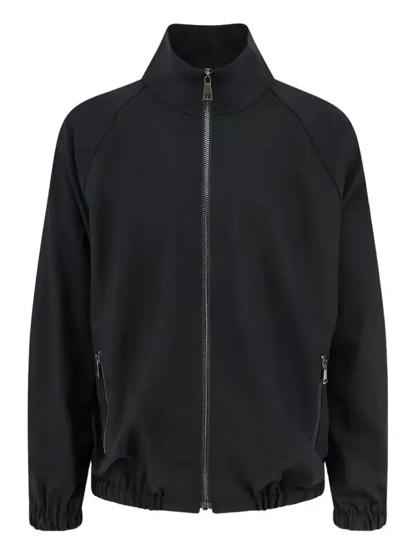 SEVEN GAUGE High-collar Zip-up Jacket - Black