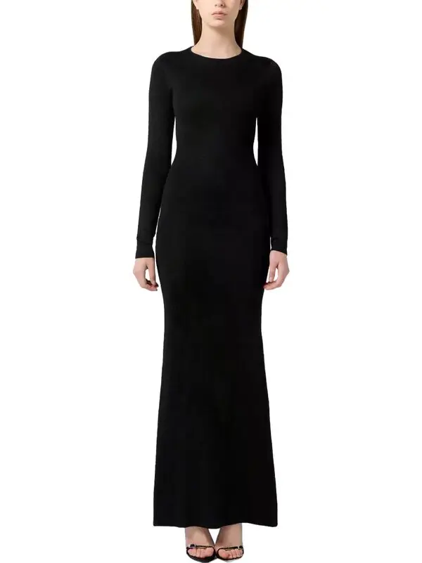 Philipp Plein Open-back Maxi Dress - Black