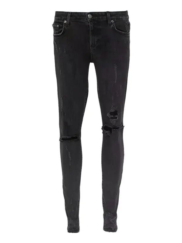 LOVERS AND FRIENDS Distressed Denim Jeans - Black