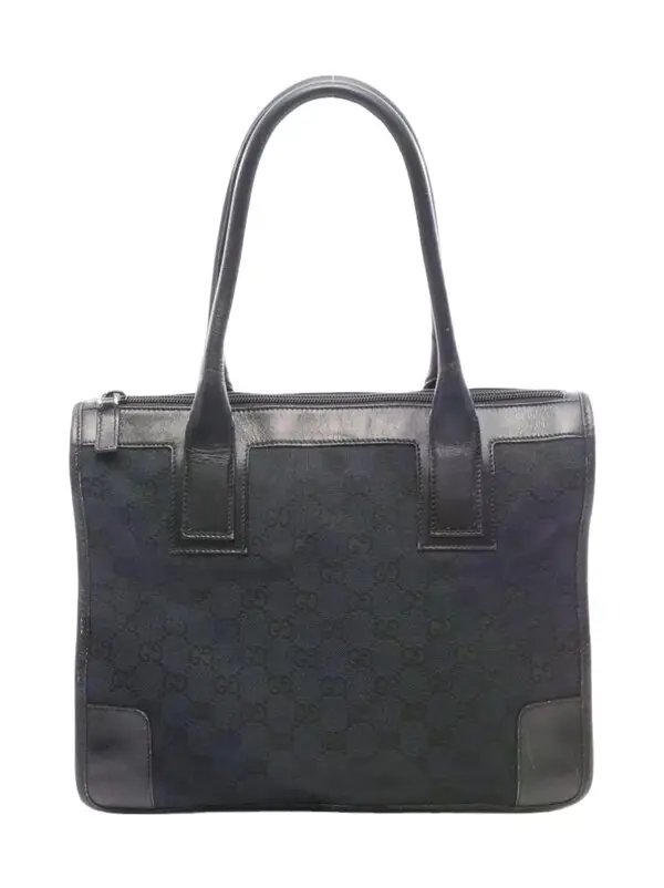 Gucci Gg Canvas Tote Bag - Black