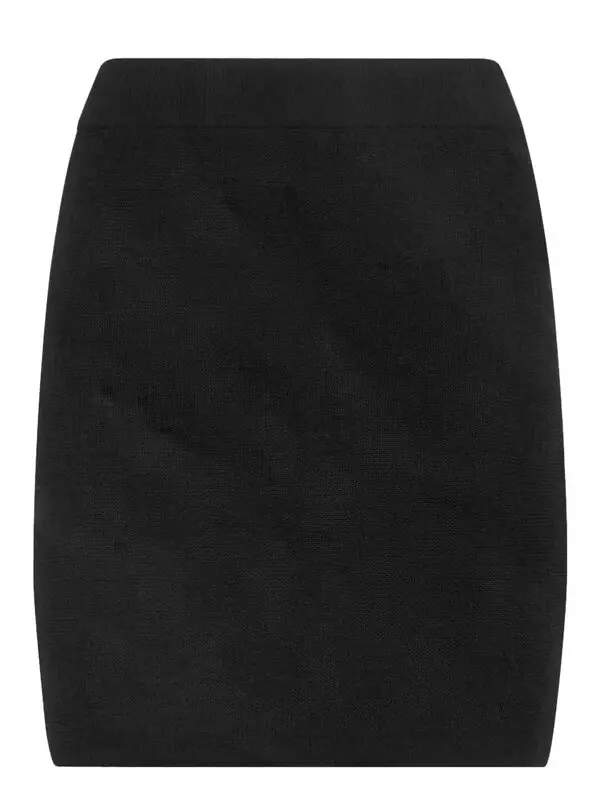 Philipp Plein Monogram Jacquard Skirt - Black