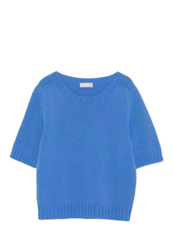 KILTIE Verbier Short-sleeve Sweater - Blue