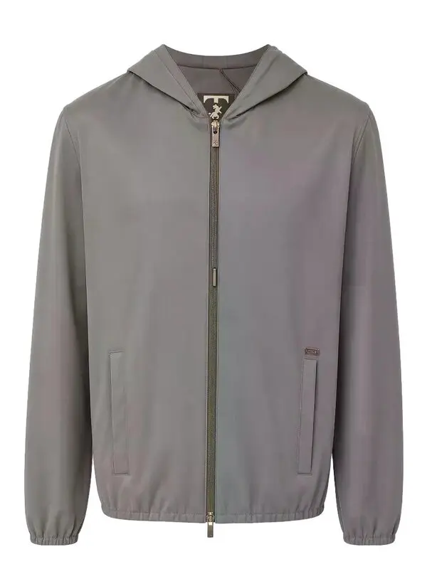 TOMBOLINI Hooded Zip-up Jacket - Grey