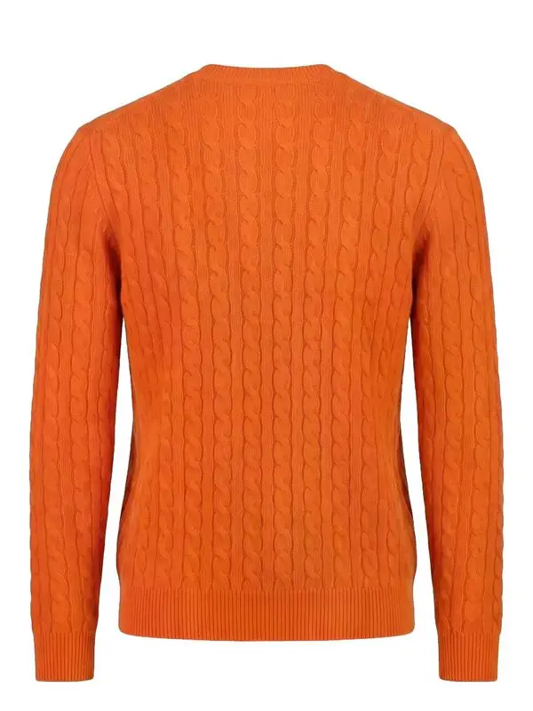 Malo Cable-knit Sweater - Orange