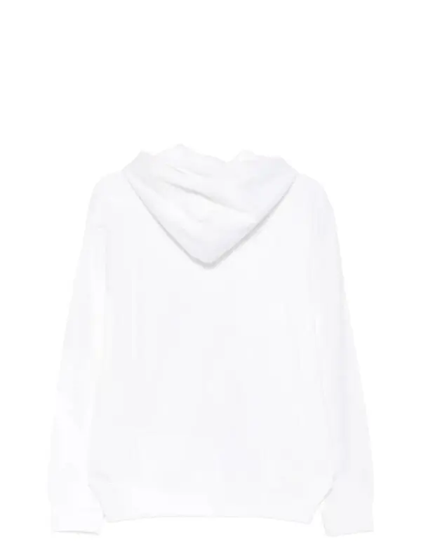 Play Comme Des Garcon Zip-up Hoodie With Heart Patch - White