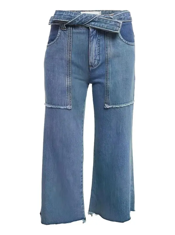 Victoria Beckham Belted Jeans - Blue