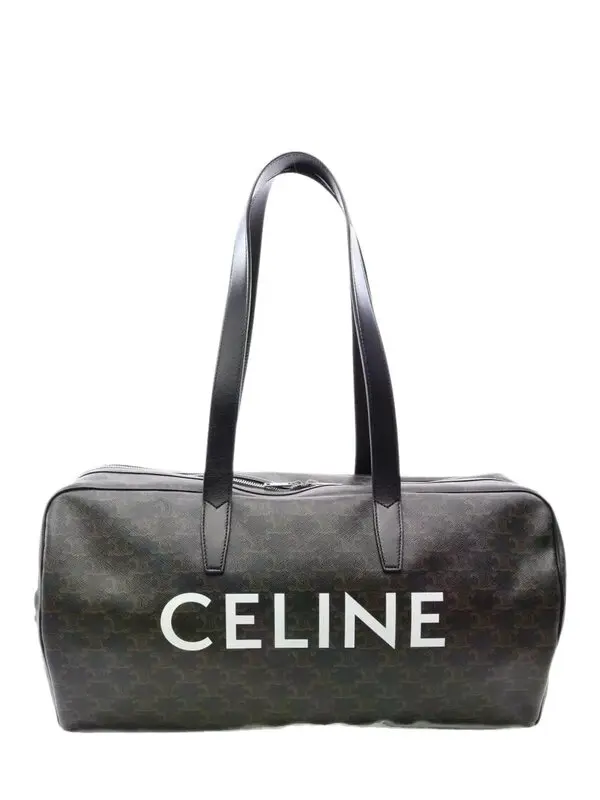 Celine 2010s Triomphe Duffel Bag - Brown