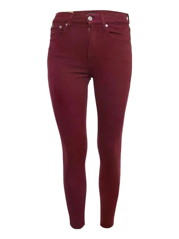 Polo Ralph Lauren Burgundy Cotton Jeans - Red