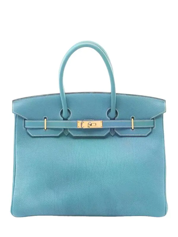Hermès 2003 35 Birkin Tote Bag - Blue