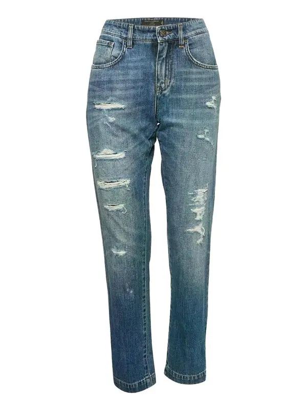 Dolce & Gabbana Distressed Denim Jeans - Blue
