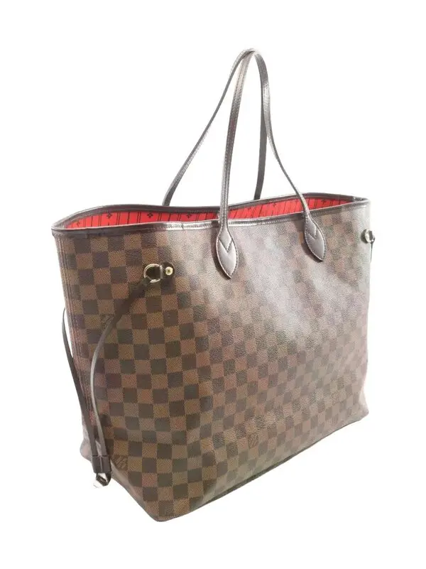 LOUIS VUITTON Damier Ebène Canvas Tote Bag - Brown
