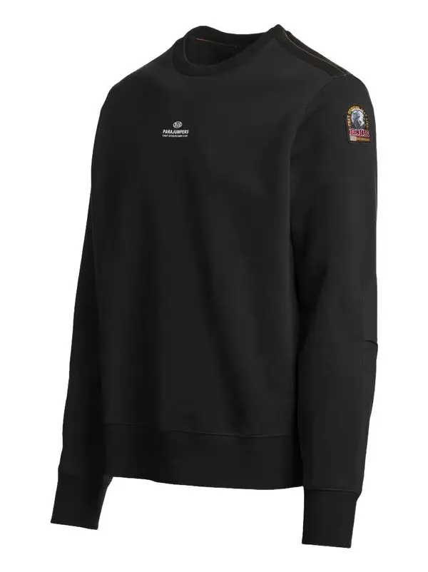 PARAJUMPERS Logo Print Panelled Sweater - Black