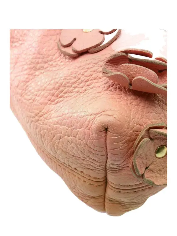 Burberry 2000s Floral-appliqué Shoulder Bag - Pink