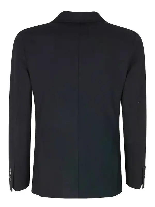 CIRCOLO 1901 Fleece Notch-lapel Cotton Blazer - Blue