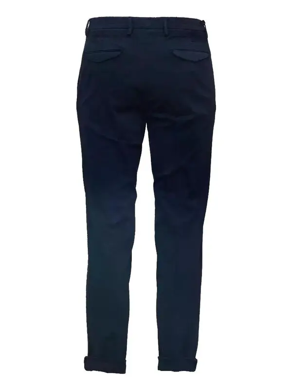 BRIGLIA 1949 Pleated Slim-fit Trousers - Blue