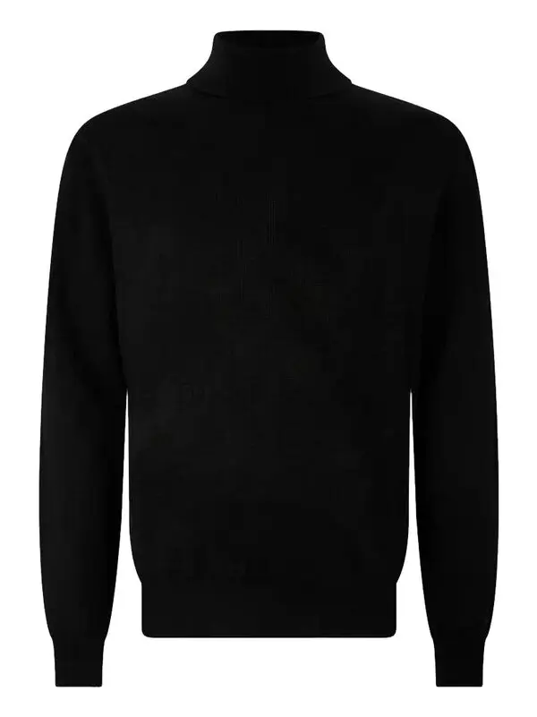 Philipp Plein Monogram Jacquard Turtleneck Sweater - Black