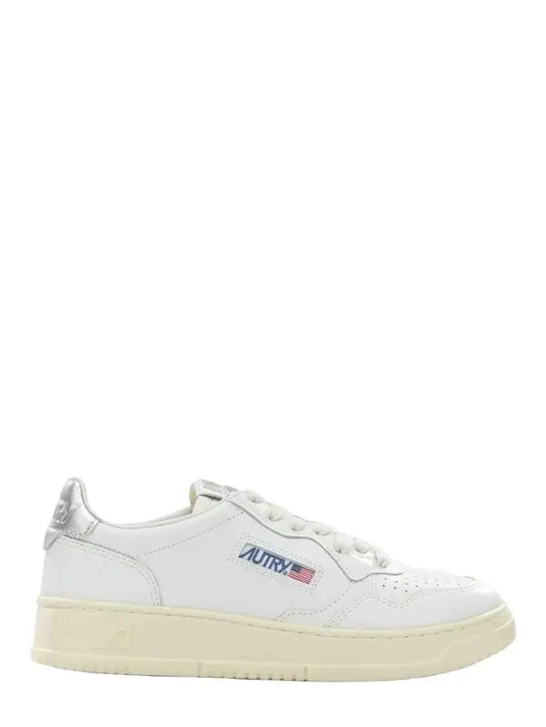 AUTRY Medalist" Low Top Leather Sneakers - White