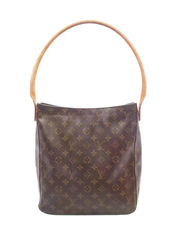 LOUIS VUITTON 2001 Gm Looping Monogram Shoulder Bag - Brown