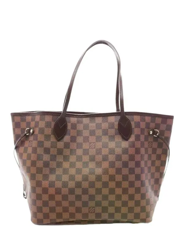 LOUIS VUITTON 2013 Mm Neverfull Damier Ebène Tote Bag - Brown