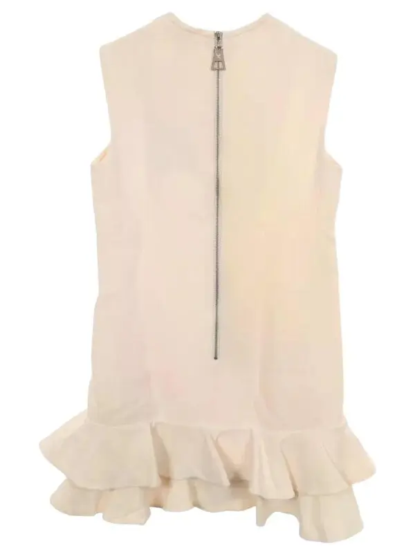 LOUIS VUITTON 2000s Heart Patch Mini Dress - Neutrals
