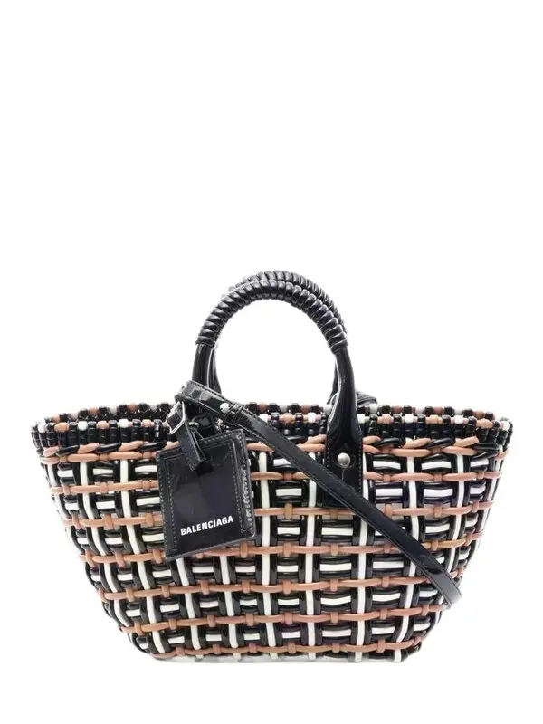 Balenciaga 2010s Xs Bistro Basket Tote Bag - Black